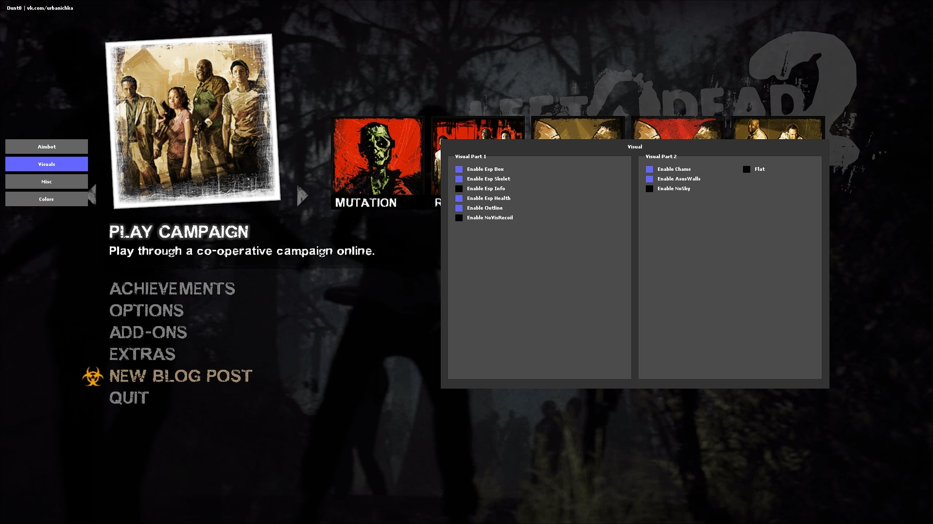 Cheats for Left 4 Dead 2