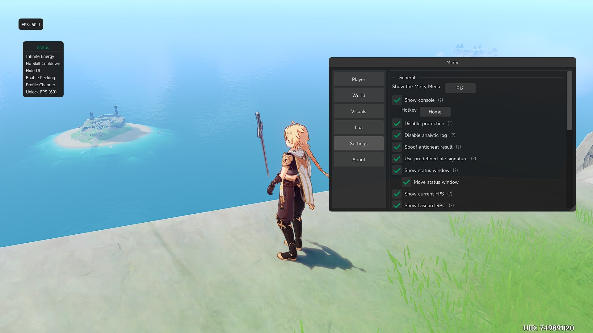 Cheats for Genshin / Genshin Impact