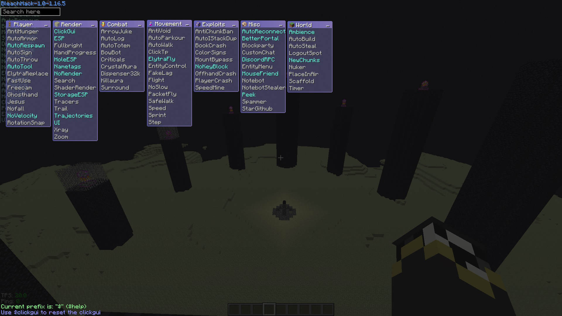 BleachHack - Чит для Minecraft