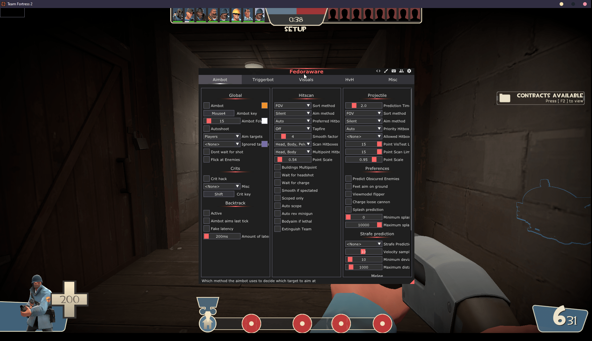 Fedoraware - Rage cheat for TF2