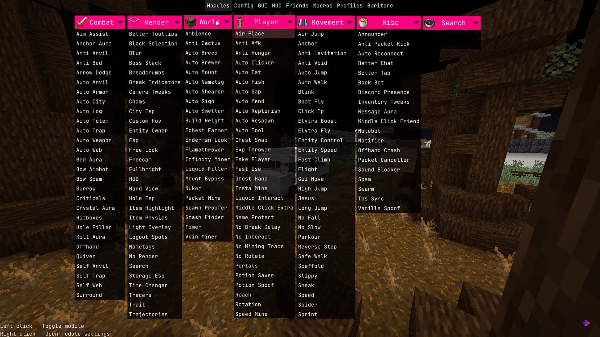 Meteor - Чит для Minecraft